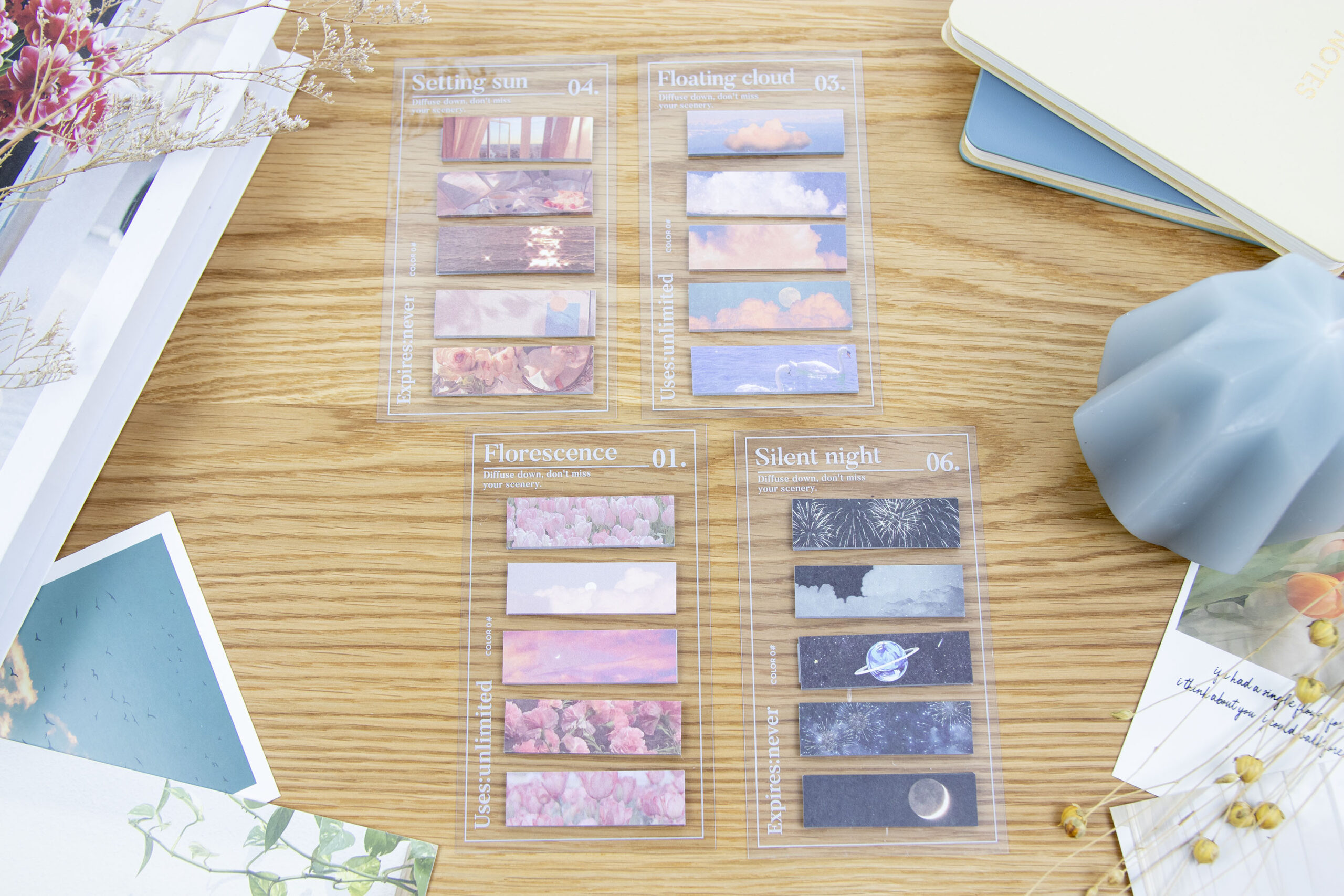 Paper Sticky Note Page Markers - Black Cat Label